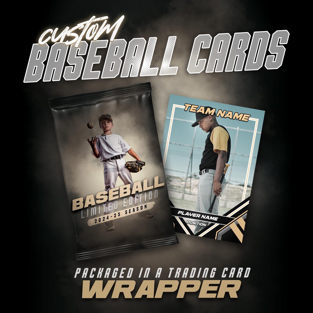 Custom Baseball Cards in Packs - Printed, Free Shipping* | Sports Gift ...