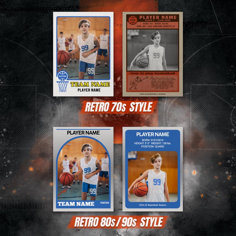 Custom Basketball Cards - Printed, Includes Sleeves & Cases, Free ...