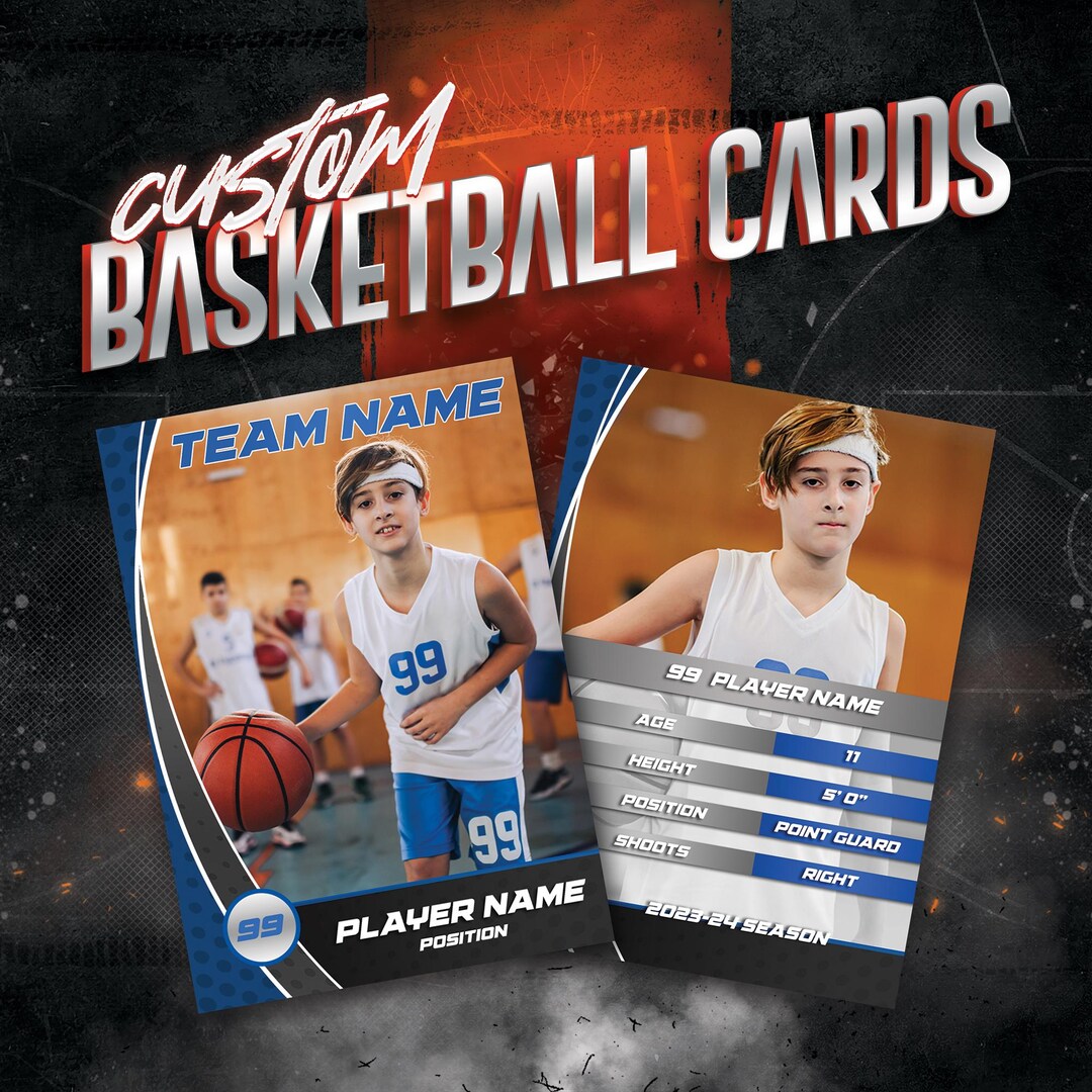 Custom Basketball Cards Digital Download, Print-at-home - Etsy