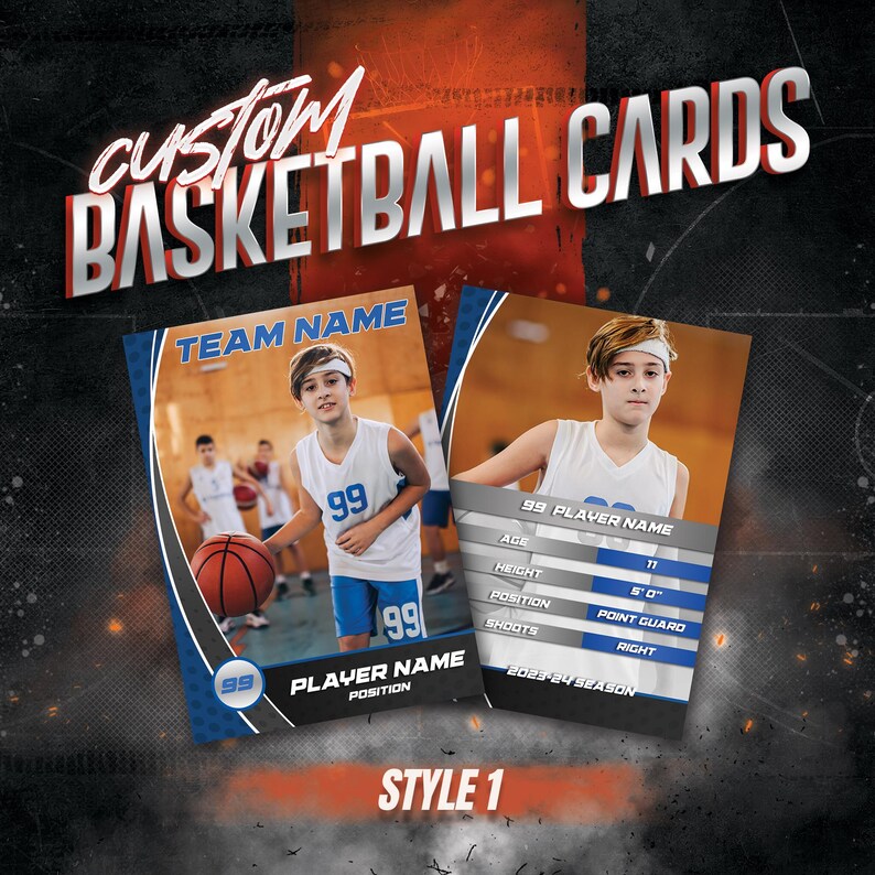 Custom Basketball Cards - Digital Download, Print-at-home - Etsy