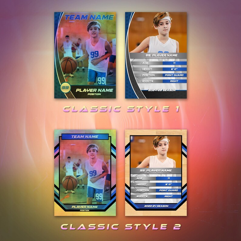 Custom Holographic Basketball Cards - Includes Magnetic Case, Free ...