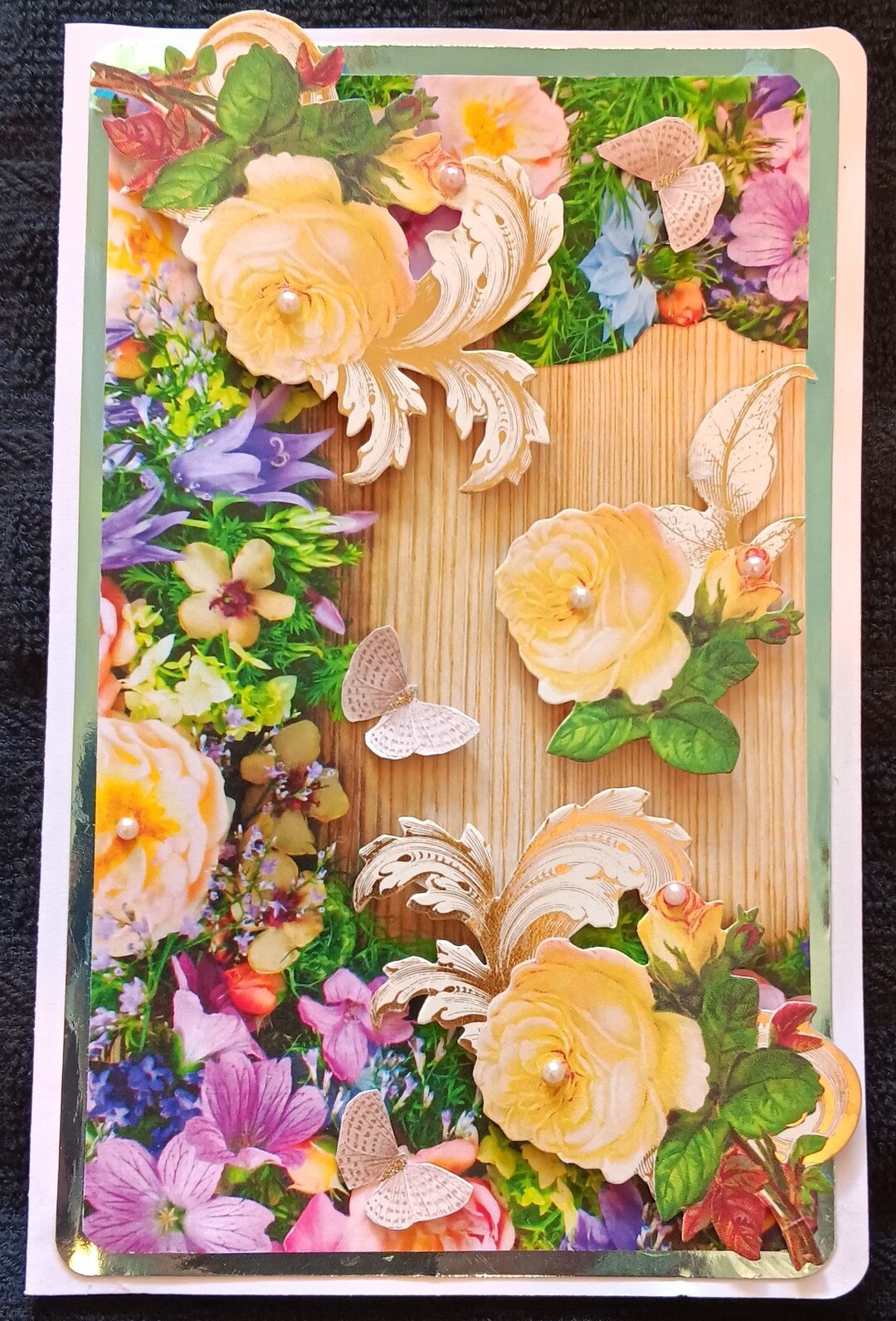 Handmade Spring Floral Card - Etsy