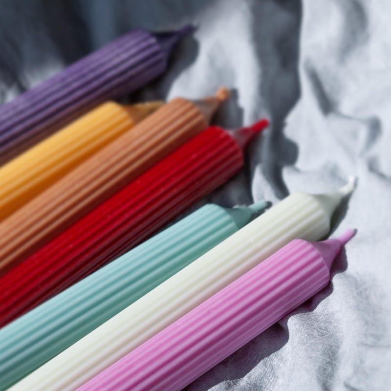 Colorful Candles - Etsy