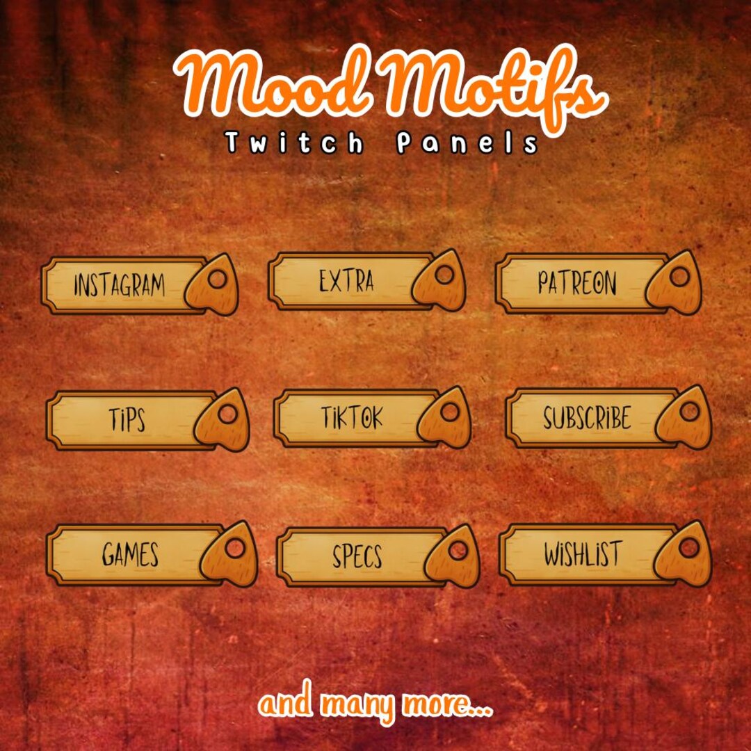 Ouija Twitch Panels: Spooky Halloween Stream Overlay - Planchette ...