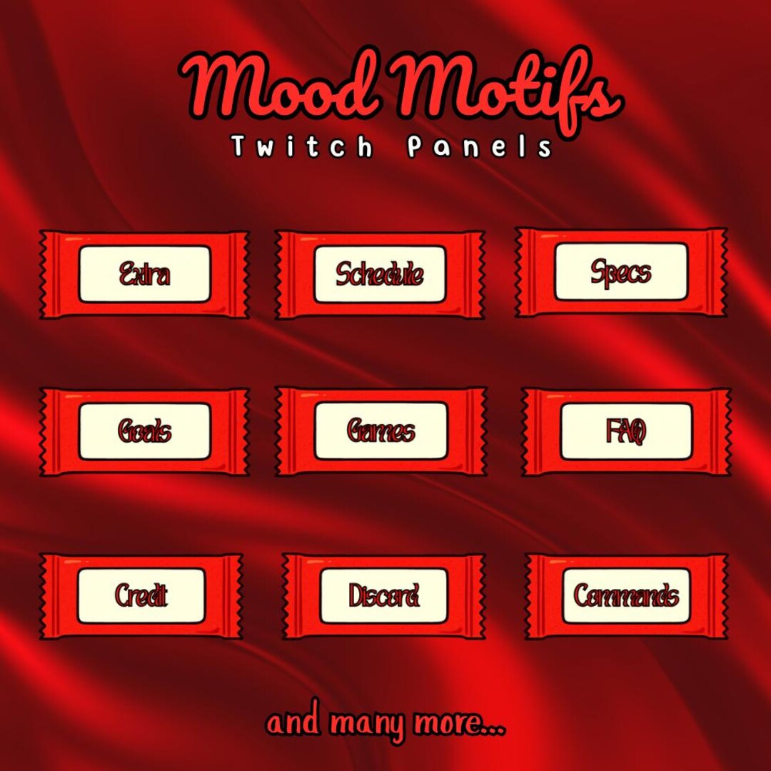 Ketchup Twitch Panels: Funny Stream Overlay Pack for Twitch, Kick ...