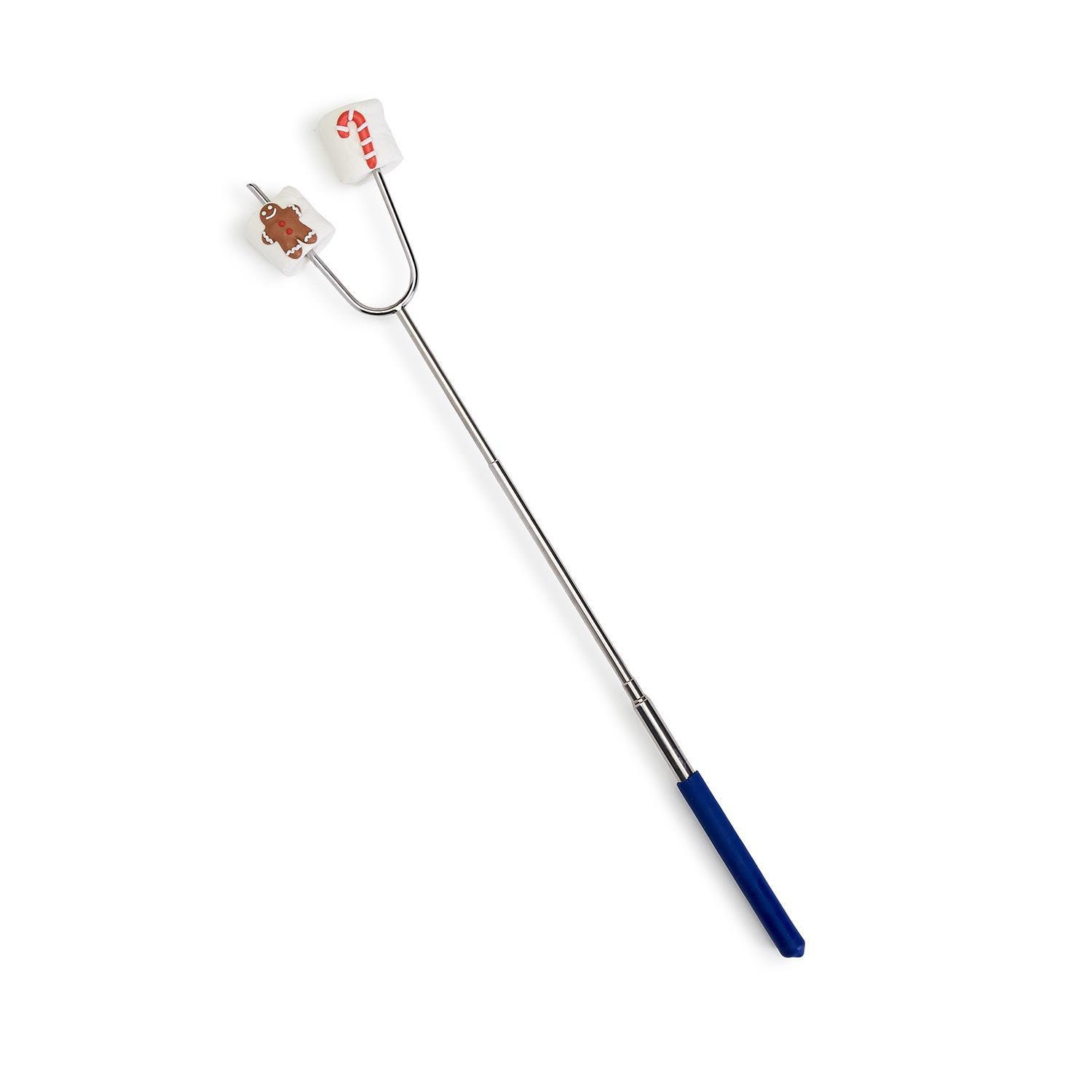 Set of 2 Extendable Roasting Tool BBQ Accessory Extends to 3 Foot ...