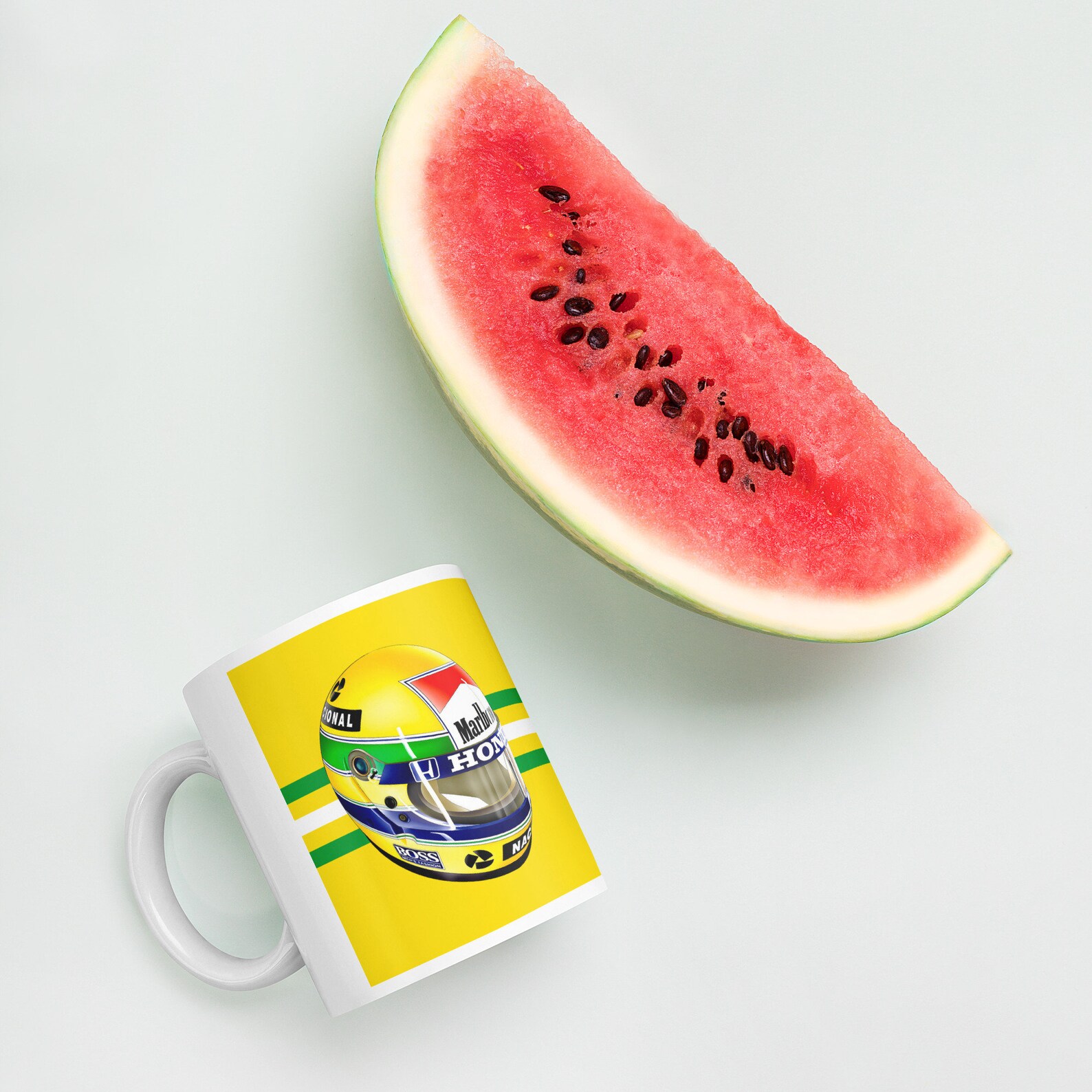 Ayrton Senna Helmet Mug - Etsy