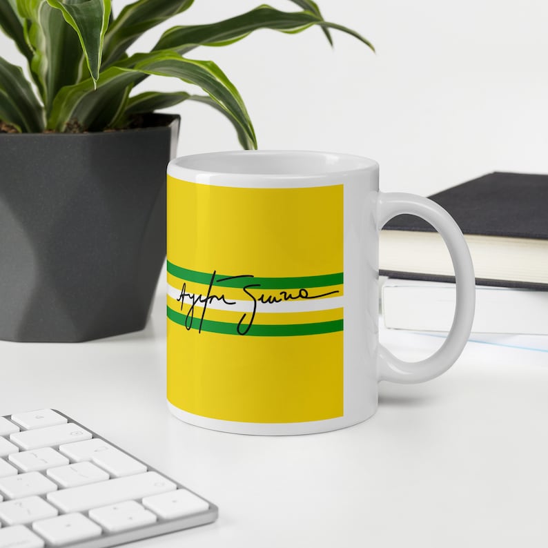 Ayrton Senna Helmet Mug - Etsy