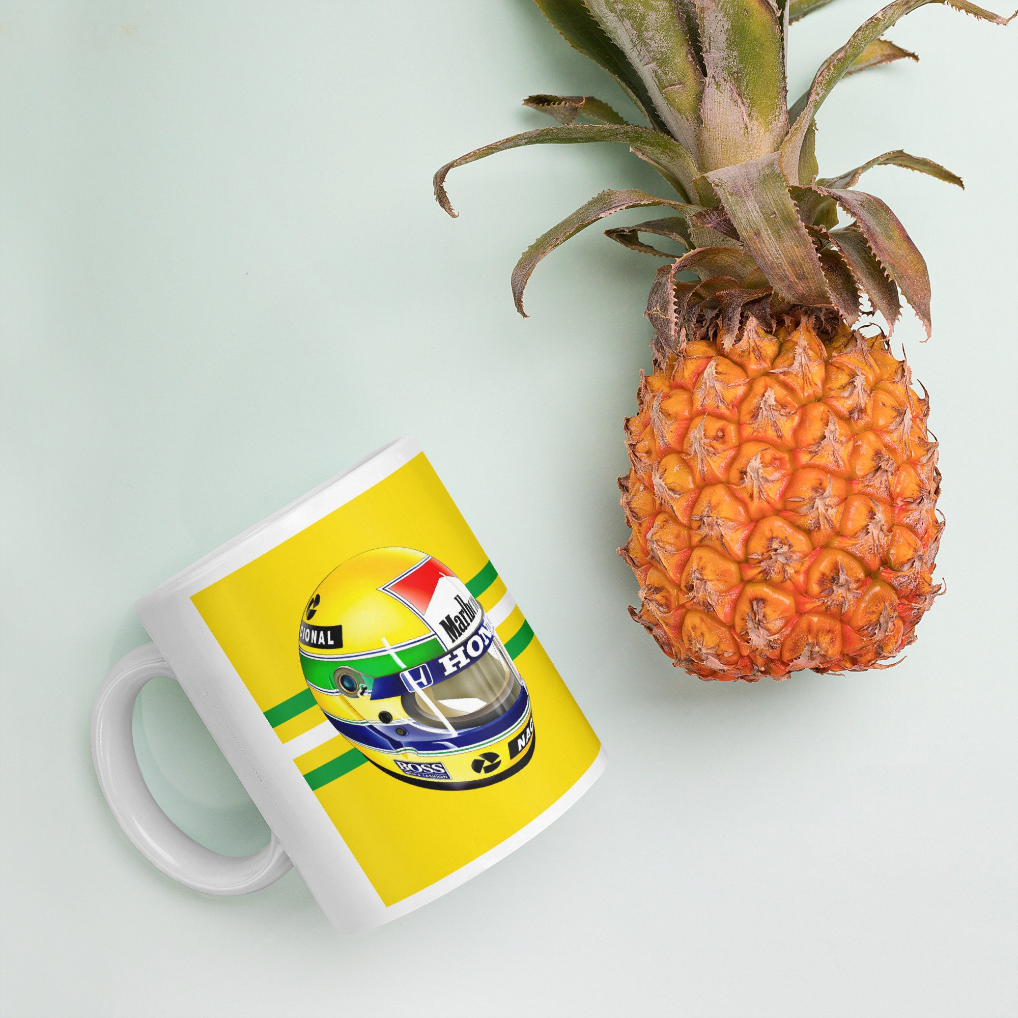 Ayrton Senna Helmet Mug - Etsy