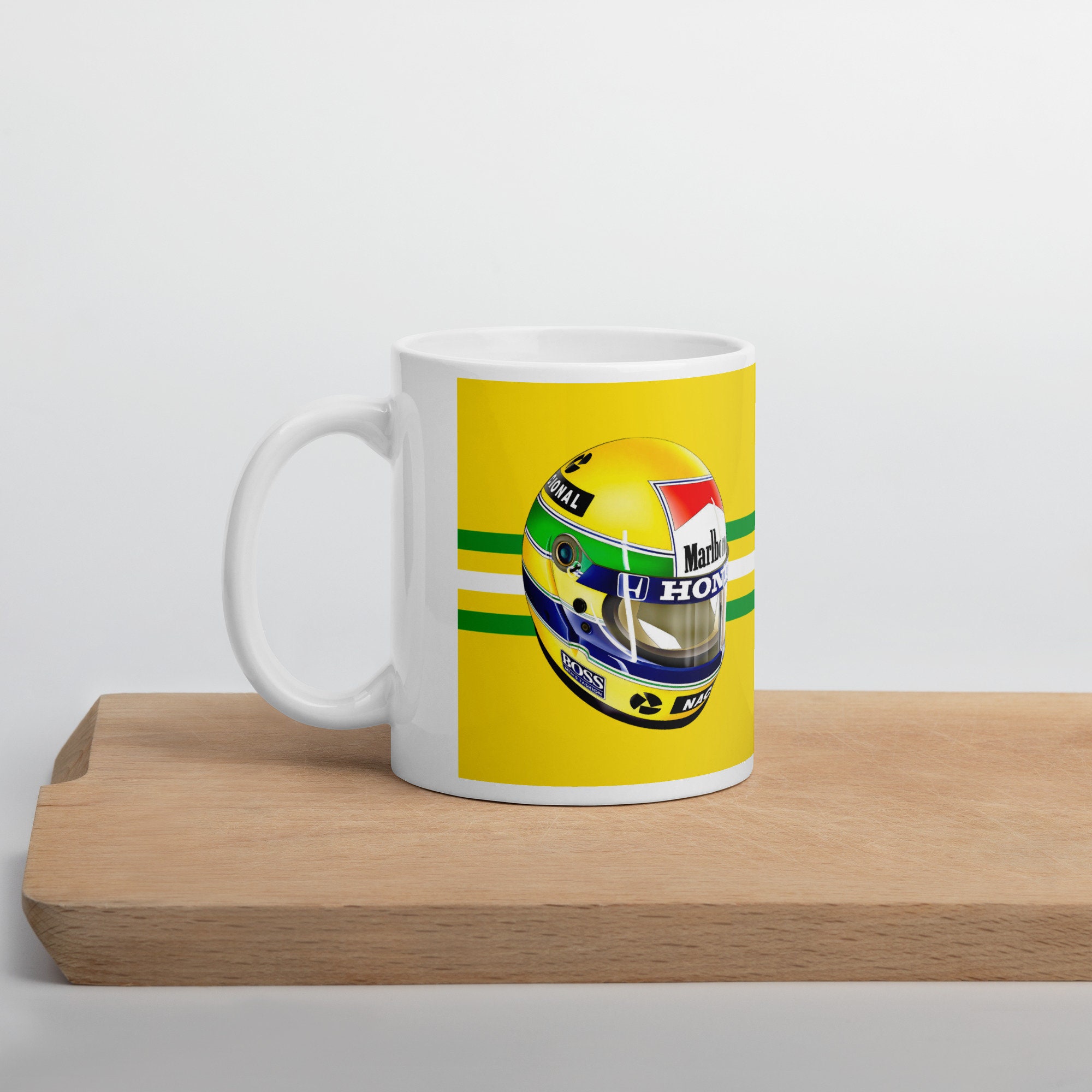 Ayrton Senna Helmet Mug - Etsy
