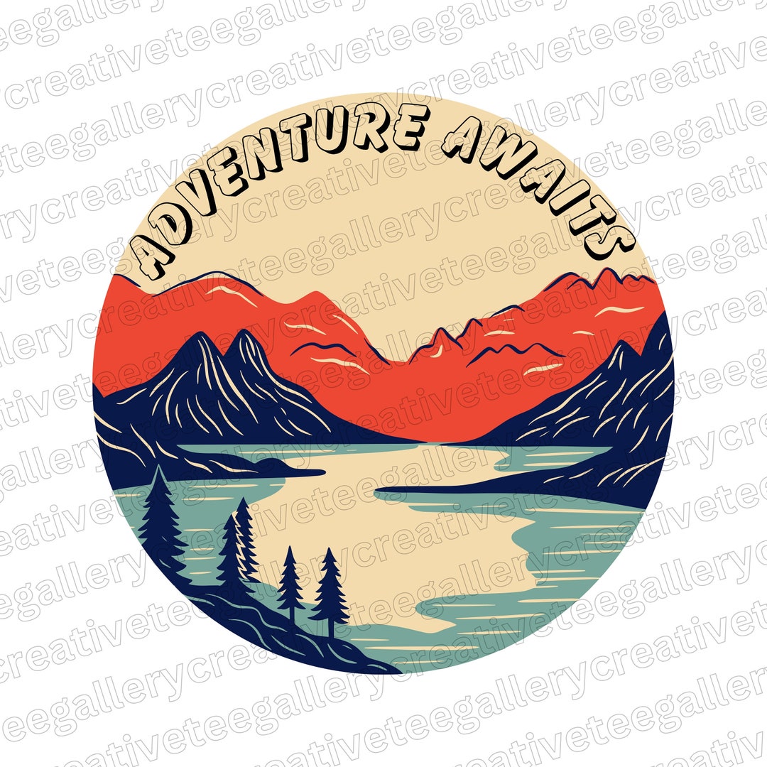 Colorful Adventure Awaits SVG, PNG, for Camping Lovers, Outdoor ...