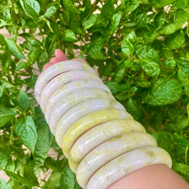 A Lot Types of Natural Stone Jade Bangle ! Inner Diameter 63-65mm - Etsy