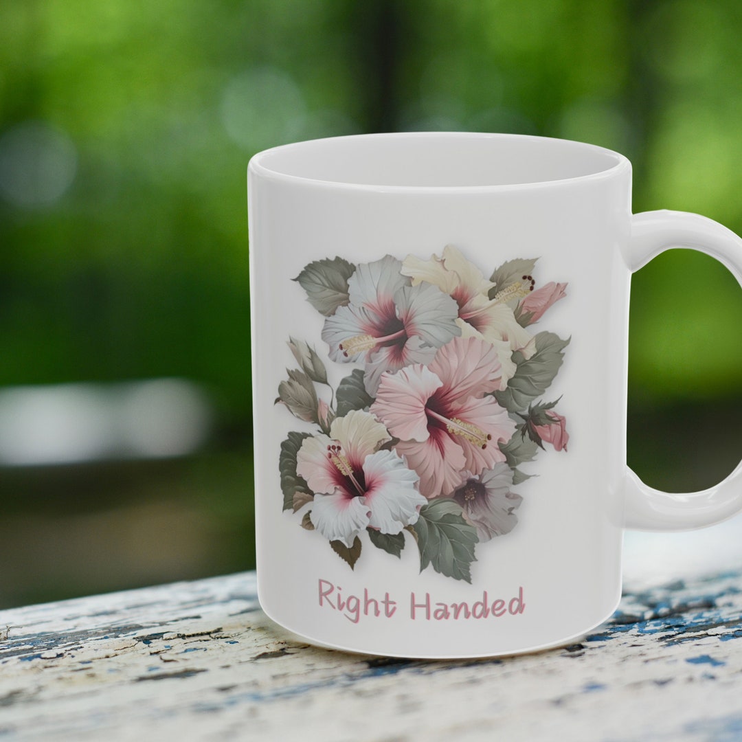 Personalizable Hibiscus Mug R5 Floral Design,serenity & Peace / Great ...