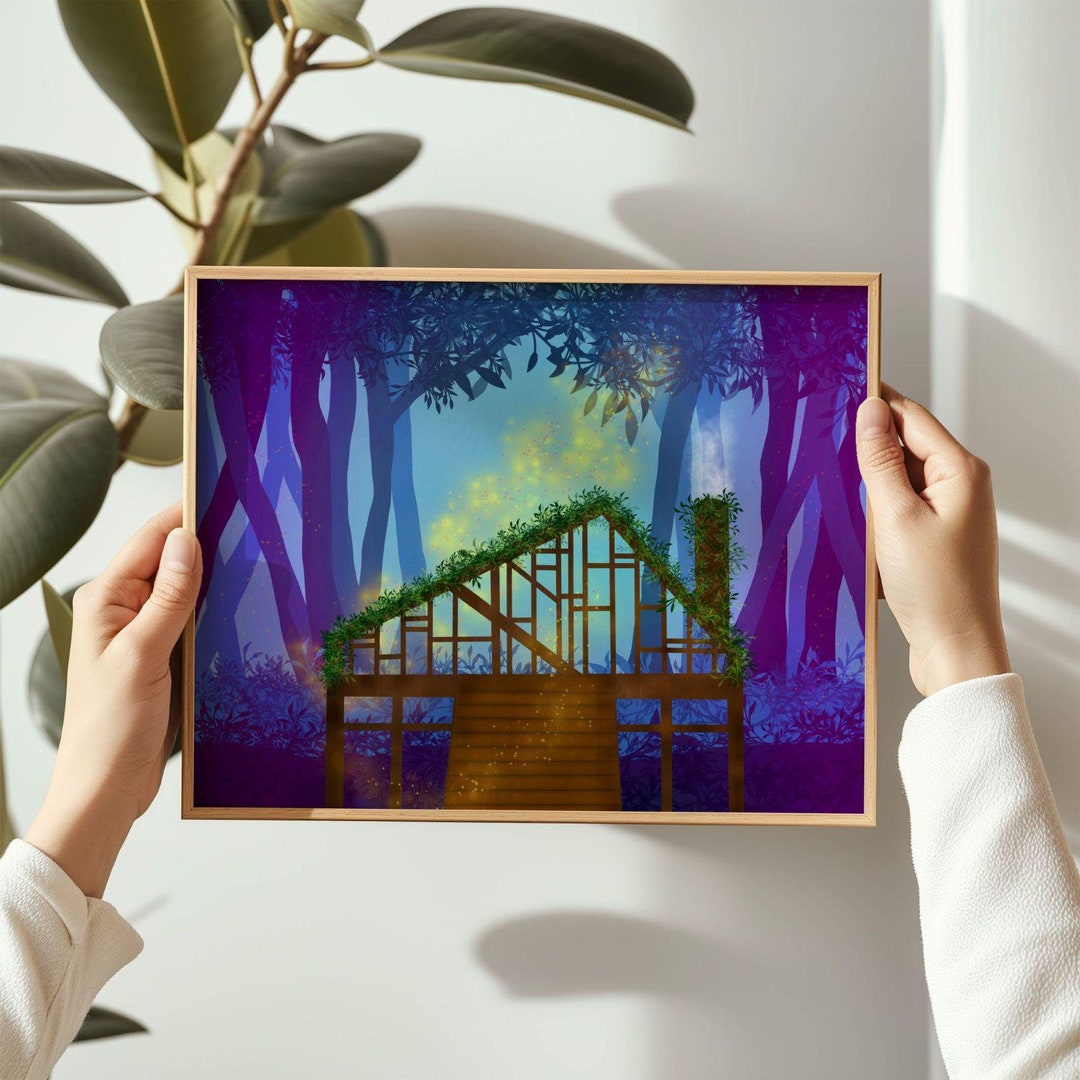 Cardigan Folk Cabin Poster – Printable Wall Art, Instant Digital ...