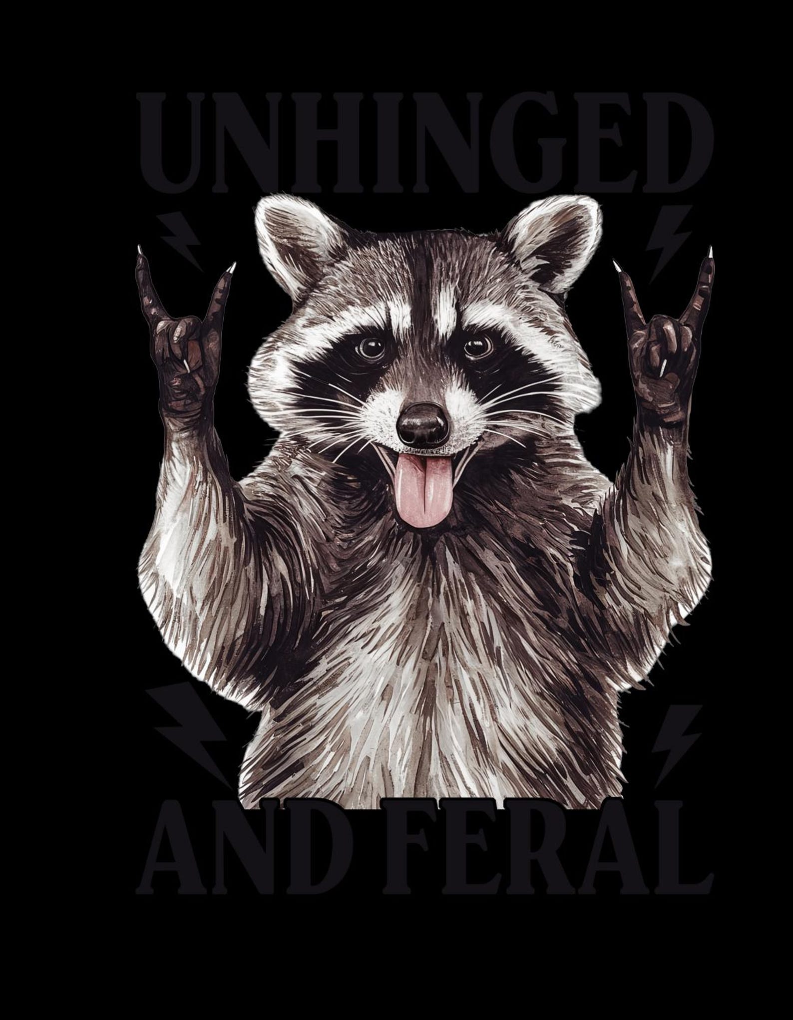 Unhinged and Feral PNG - Etsy