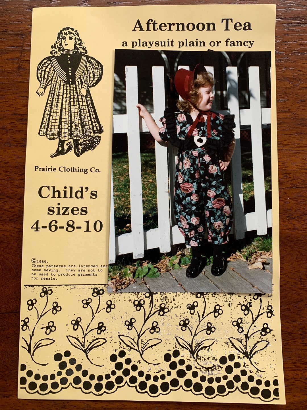 Girls Romper Sewing Pattern – Prairie Clothing Co. Size 4-10 (includes ...