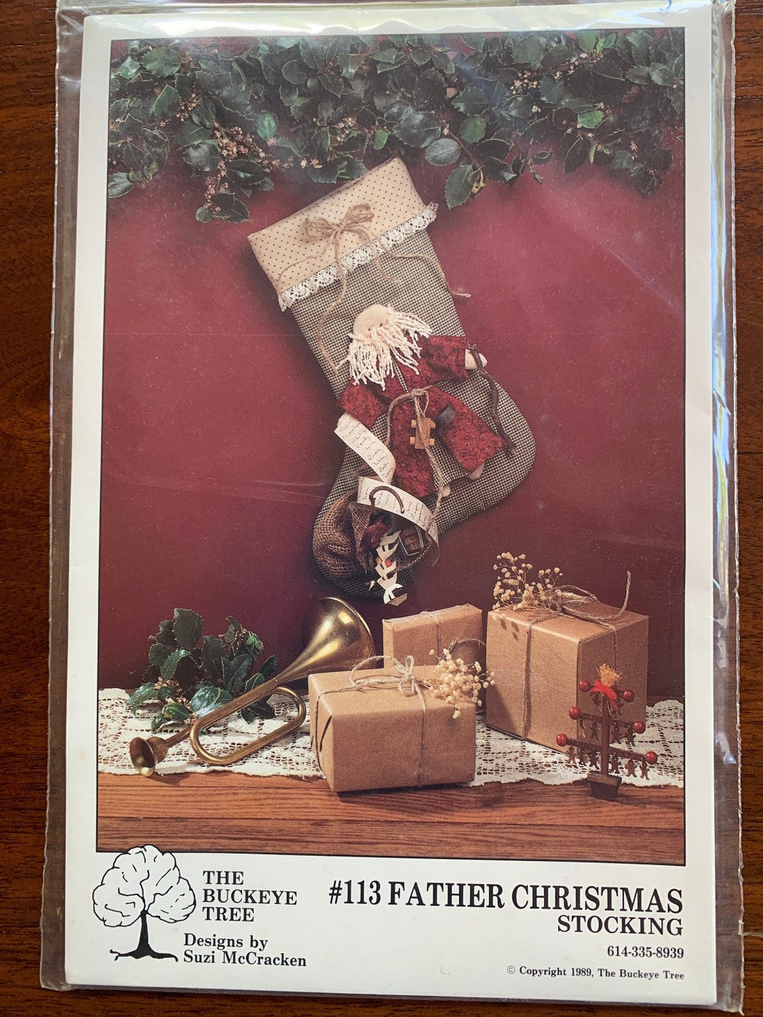 Father Christmas Stocking Sewing Pattern - 3D Santa Design (uncut) - Etsy