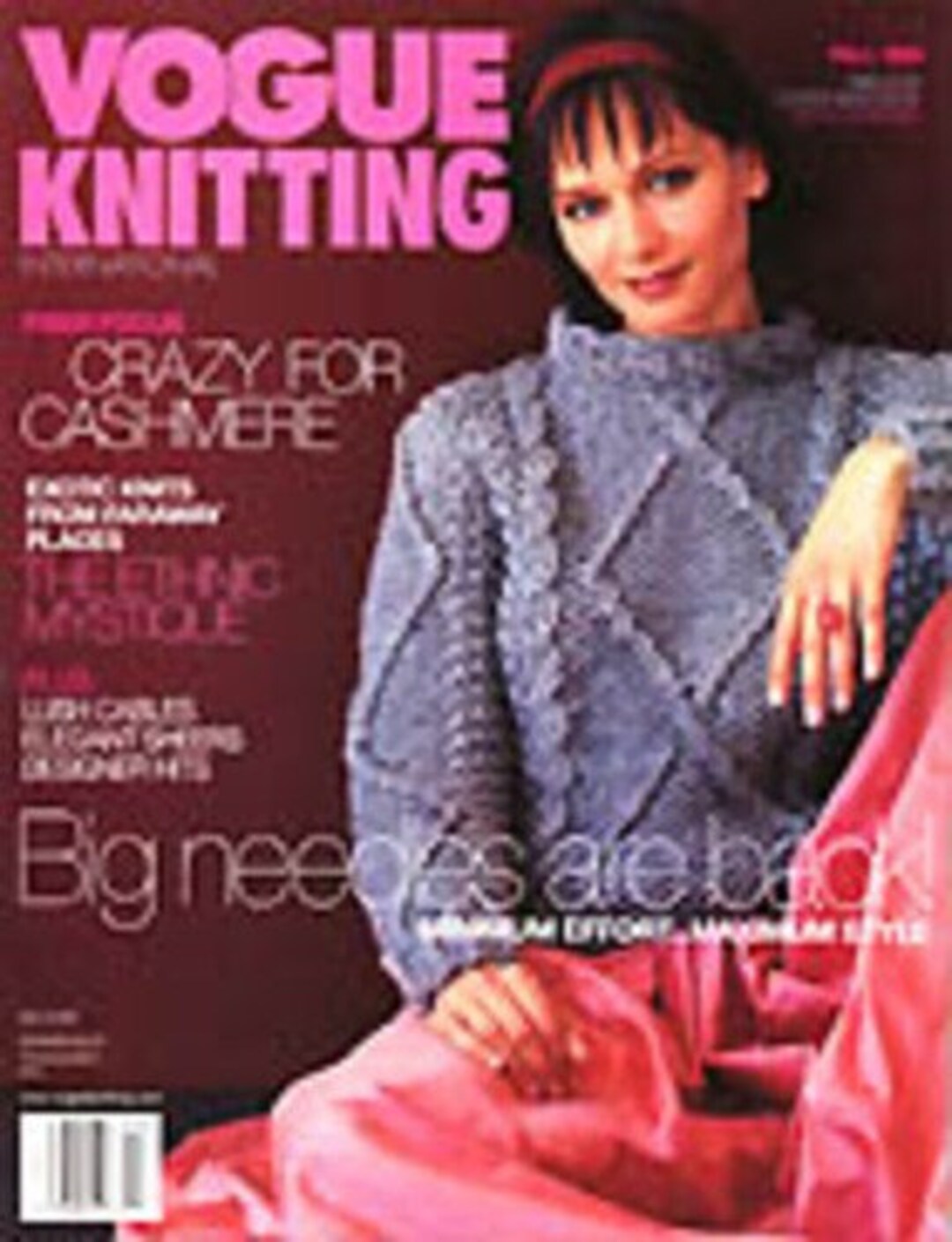 Vogue Knitting Magazine Fall 1999 Out of Print Knitting Patterns by ...