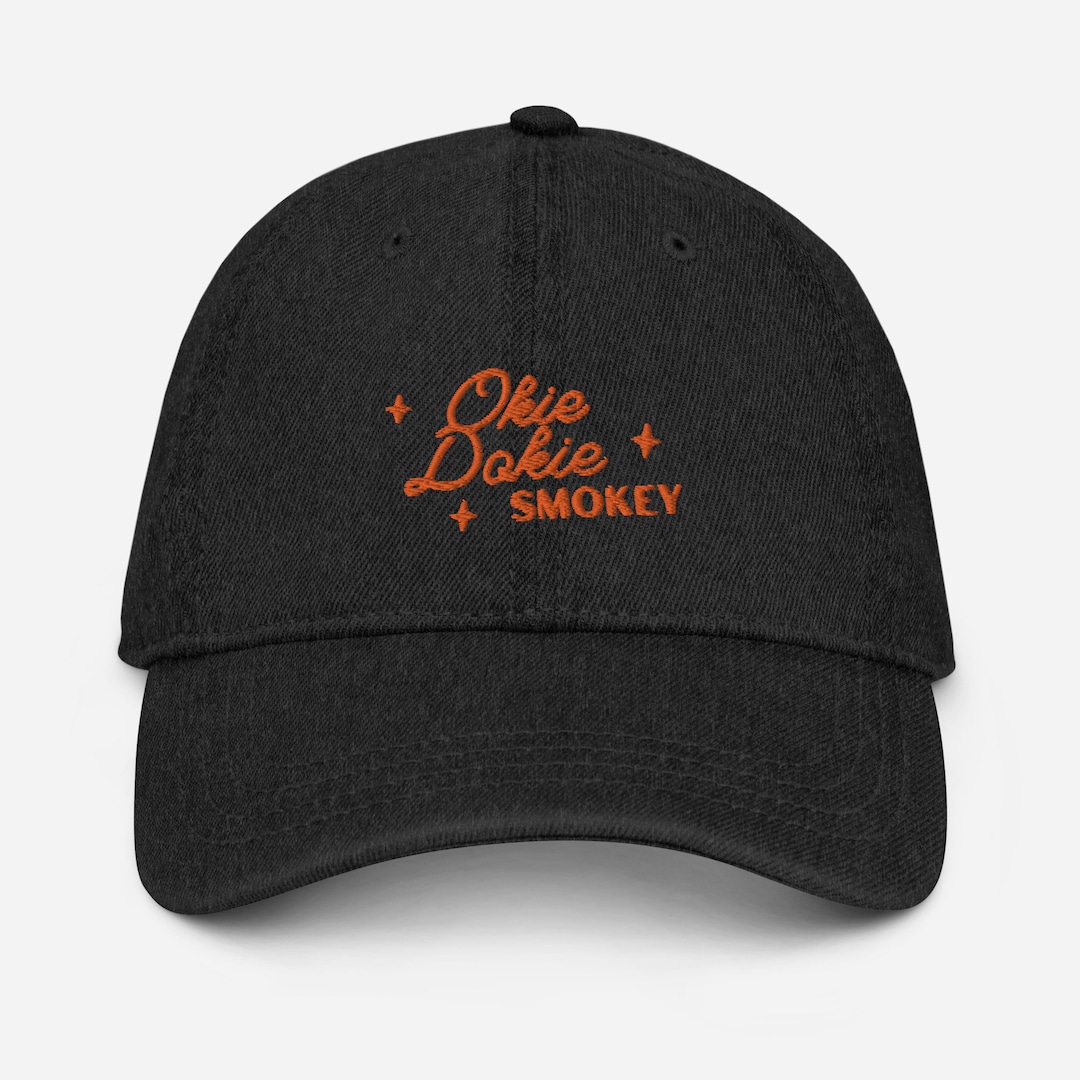 Okie Dokie Smokey Embroidered Denim Hat - Etsy
