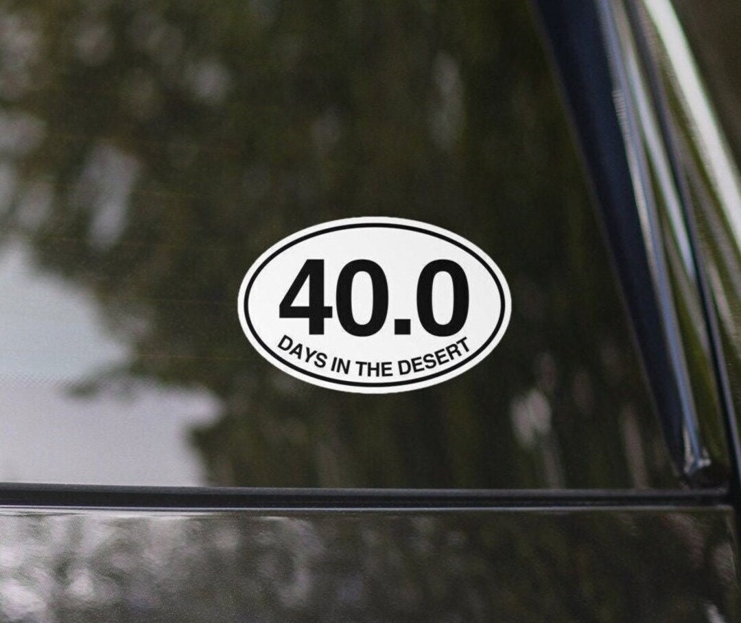 40 Days in the Desert Lent Christian Sticker - Etsy