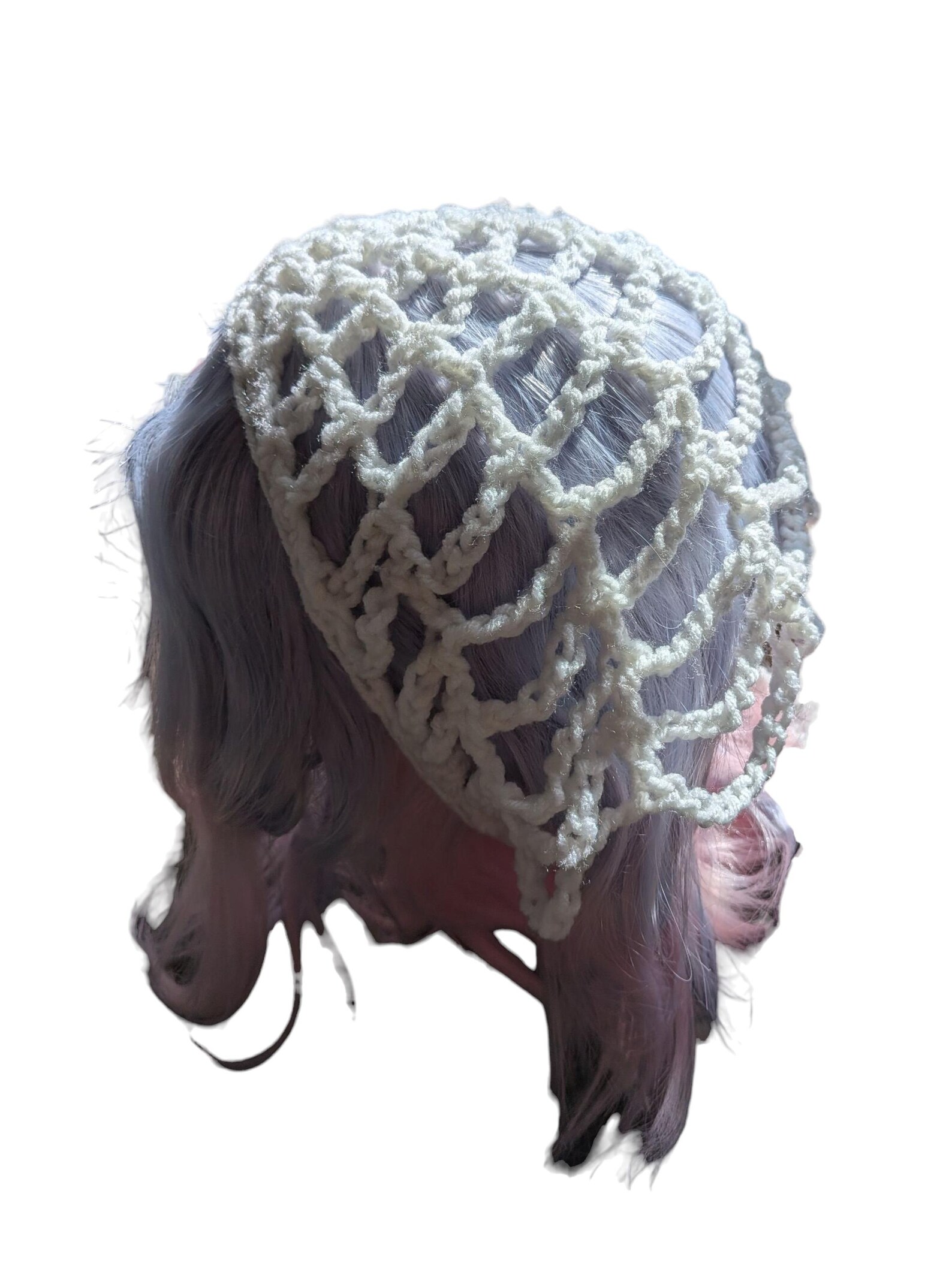 Handmade Crocheted Acrylic Spider Web Bandana Unique Headscarf for ...
