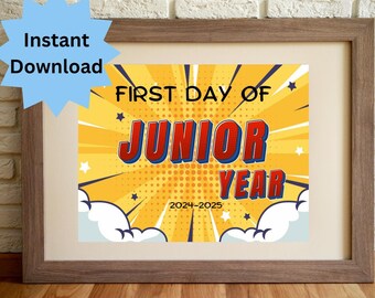 First Day of Kindergarten School Sign, First Day of School, Back to ...