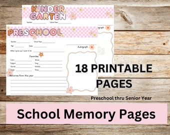 Memory Box Folder Cover, Memory Box Questionnaire, Printable Kids ...