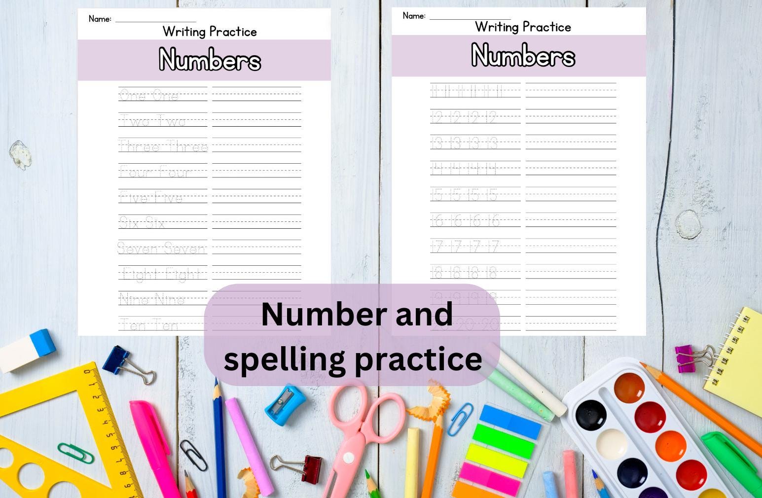 Number Tracing Worksheets, Number Practice, Writing Practice, Tracing ...