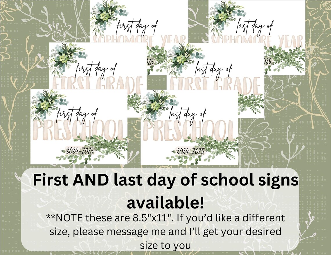 Last Day of Freshman Year Sign, Last Day of School Sign, End of School ...