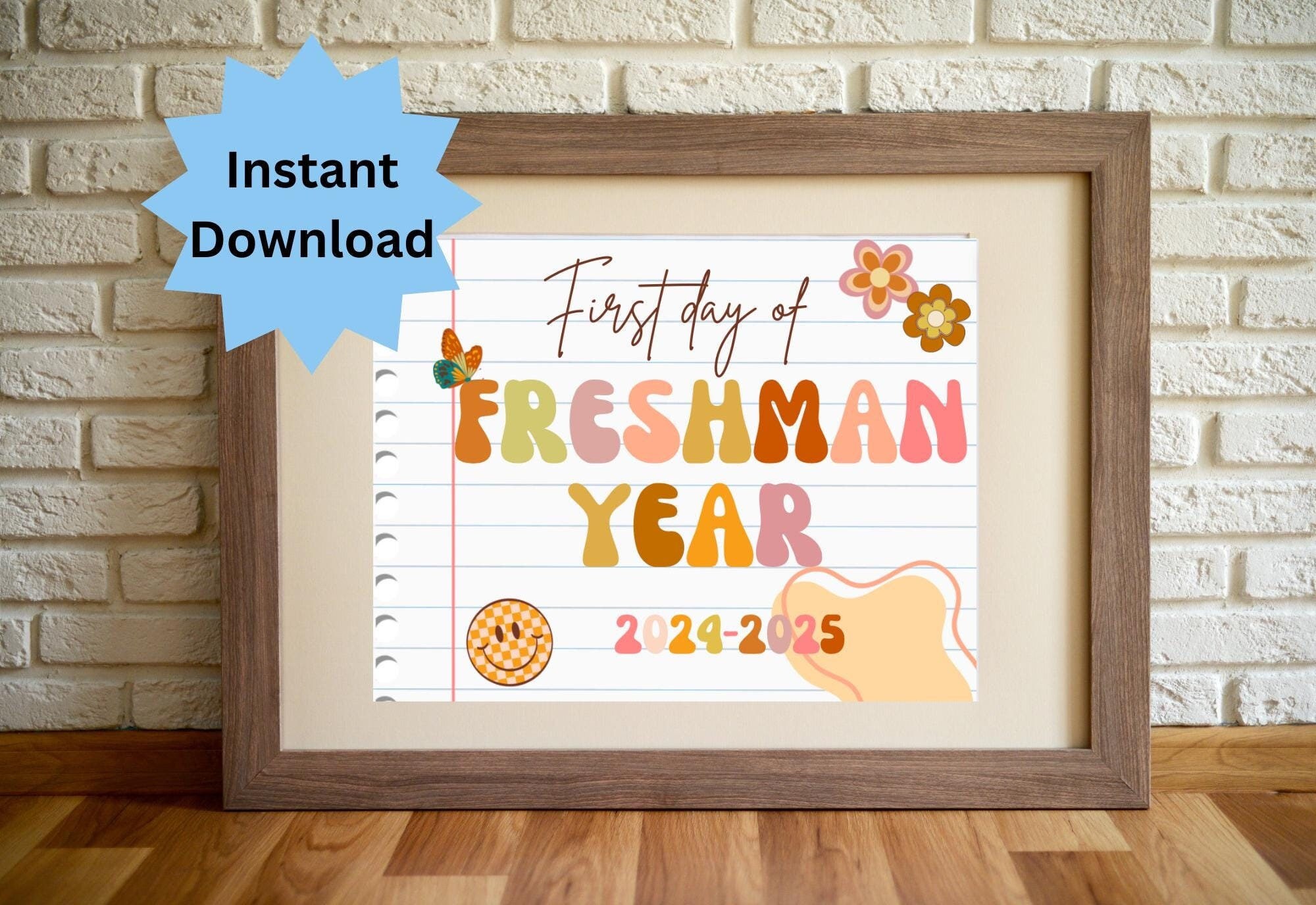 First Day of Freshman Year School Sign, First Day of School, Back to ...