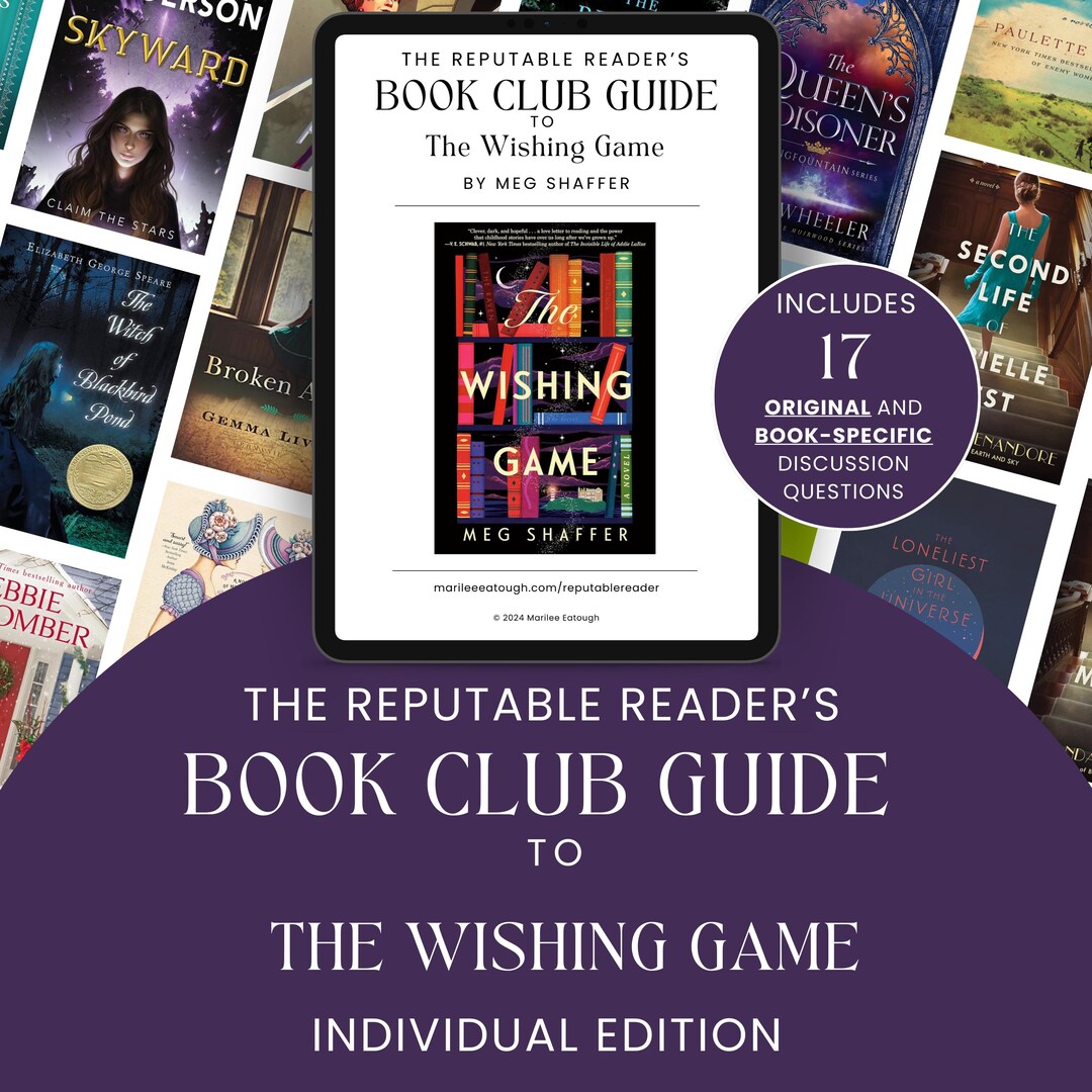 The Wishing Game Book Club Guide - Individual Edition (PDF) - Etsy