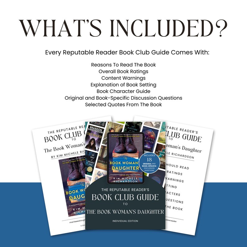 The Book Woman's Daughter Book Club Guide – Individual Edition (PDF) - Etsy