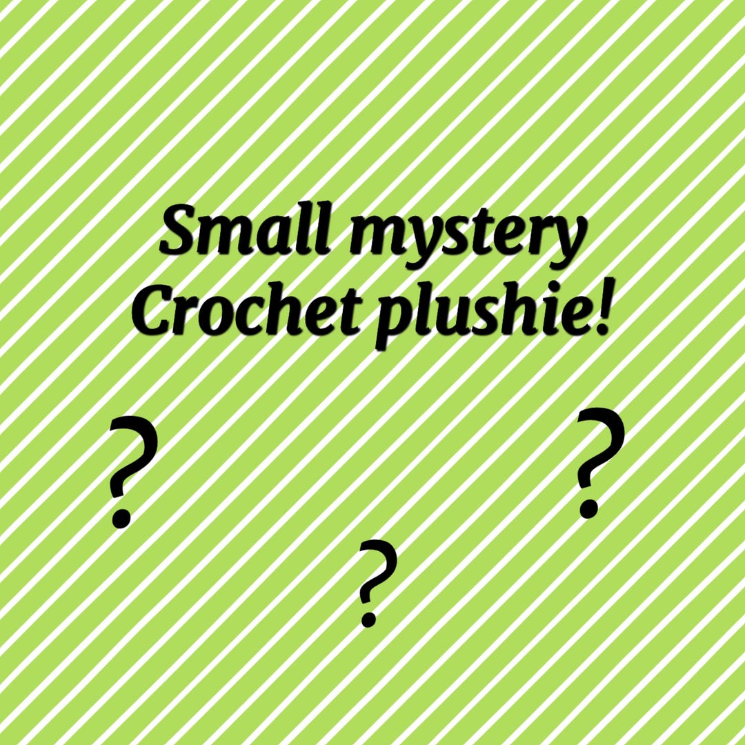 Ready to Ship Small Mystery Crochet Plushies Stuffed Animals Kids Gift ...