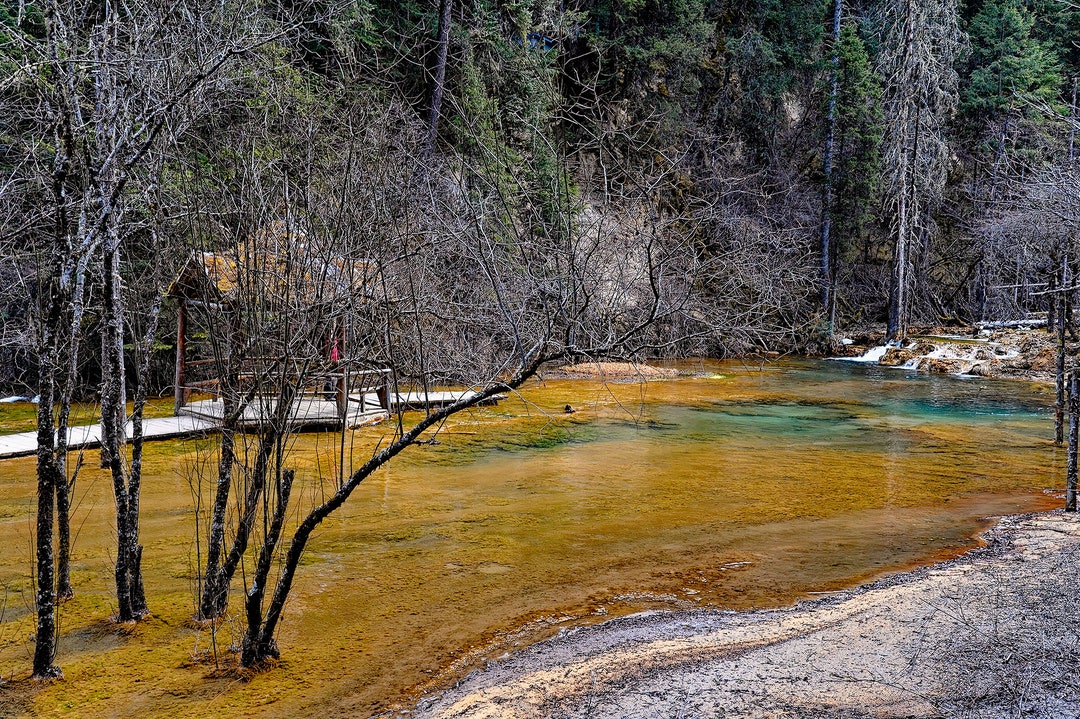 Plateau Calcified Colorful Pond#7844| Munigou, Sichuan, China, Digital ...