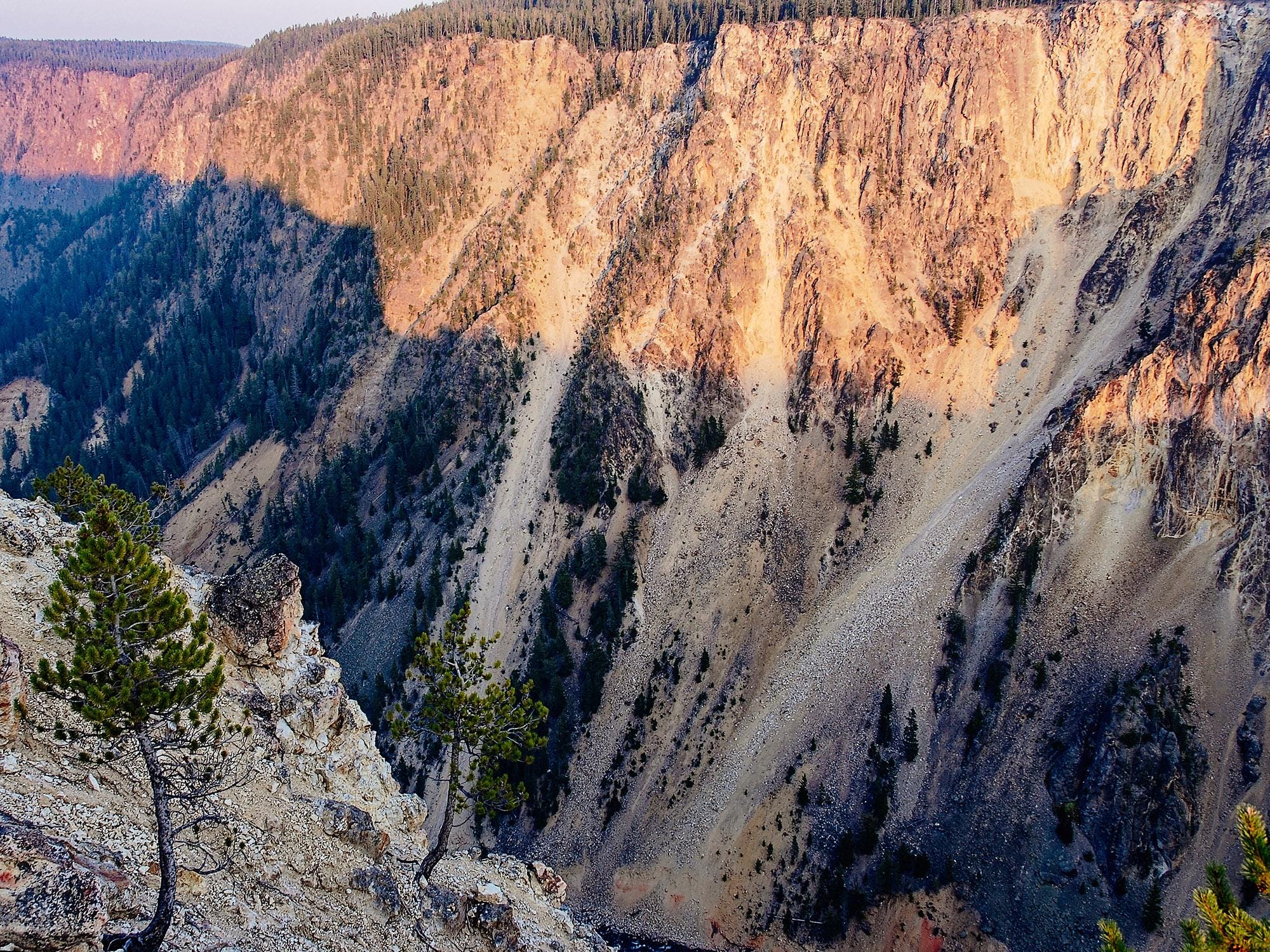 The Yellowstone's Iconic Silver-grey Mountains and Rivers Flowing ...