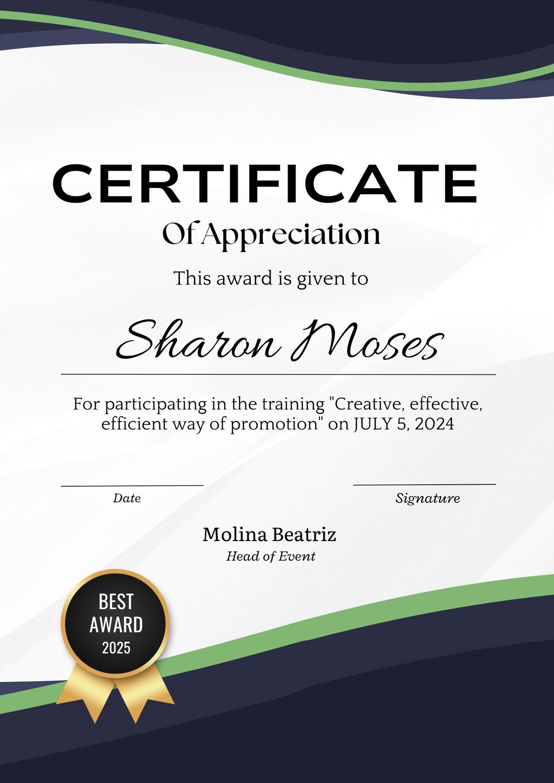 Advanced Thank You Certificate Program With Specialized Training ...