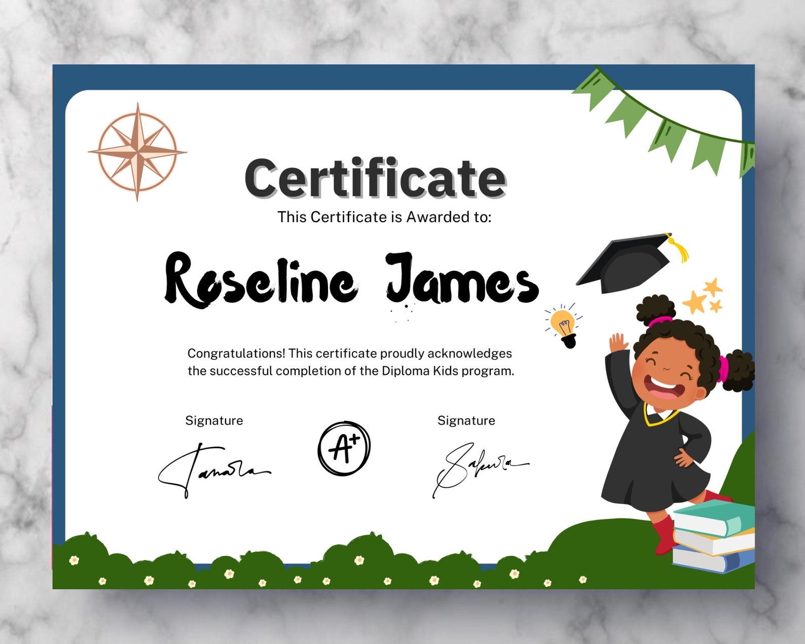 Personalized Printable Graduation Diploma for Cherished Academic ...