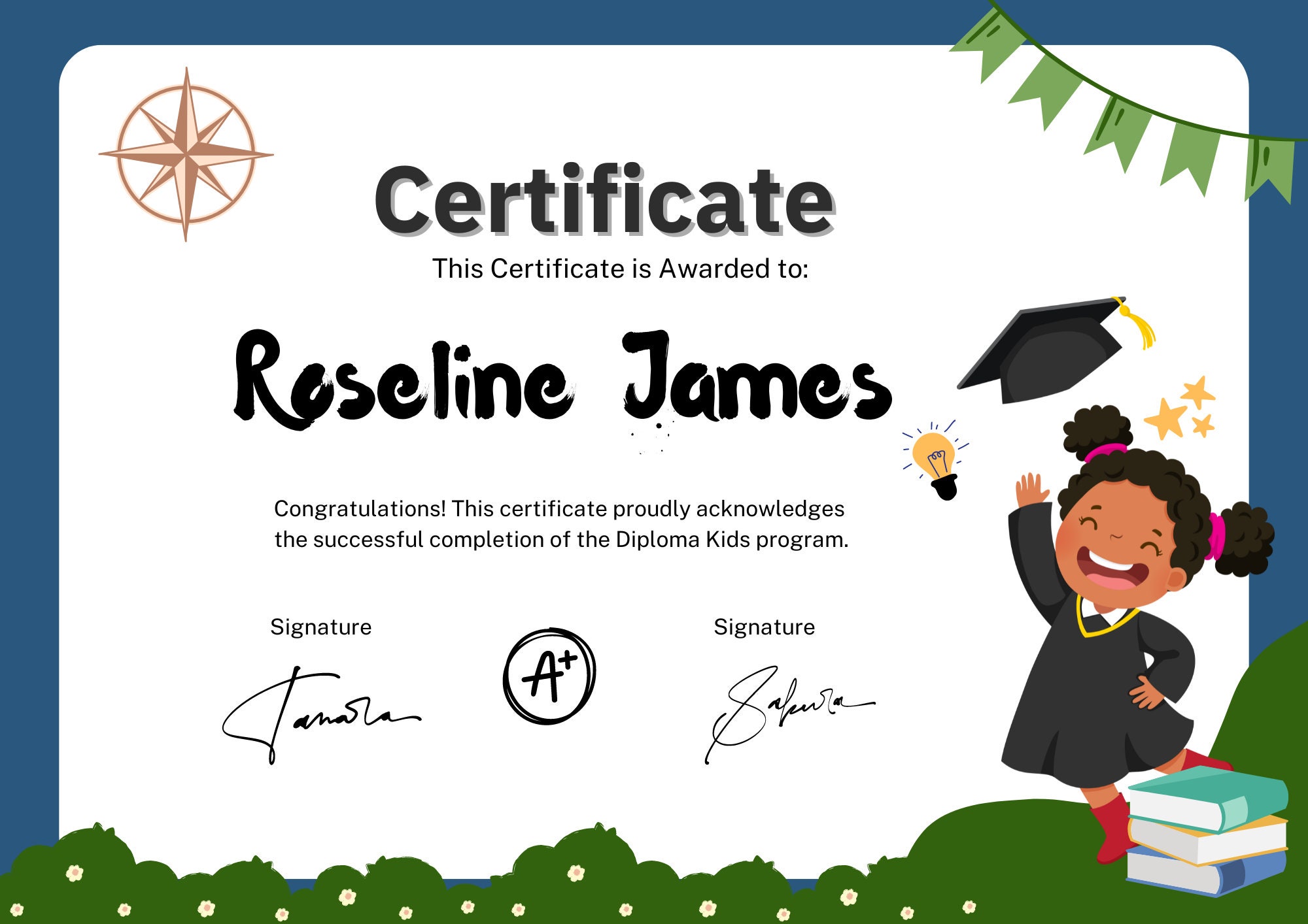 Personalized Printable Graduation Diploma for Cherished Academic ...
