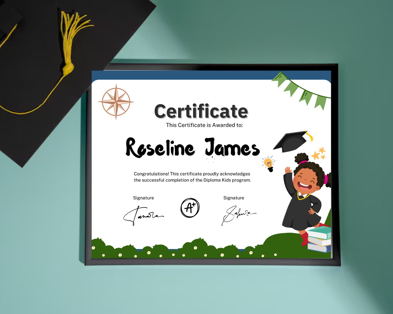 Personalized Printable Graduation Diploma for Cherished Academic ...