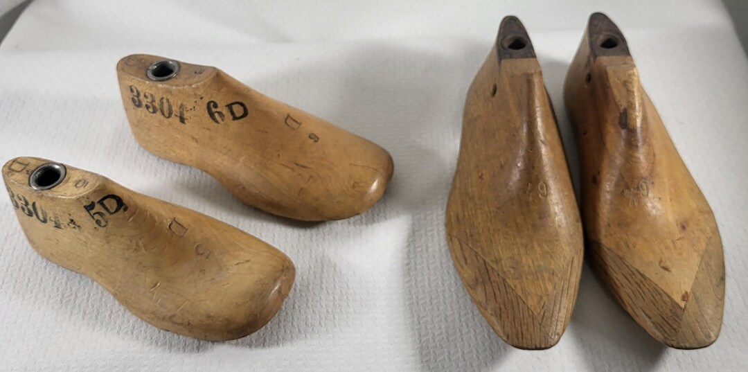 VINTAGE 1930's Childs Kids Shoe Last forms Home Decor Nursery Shower ...