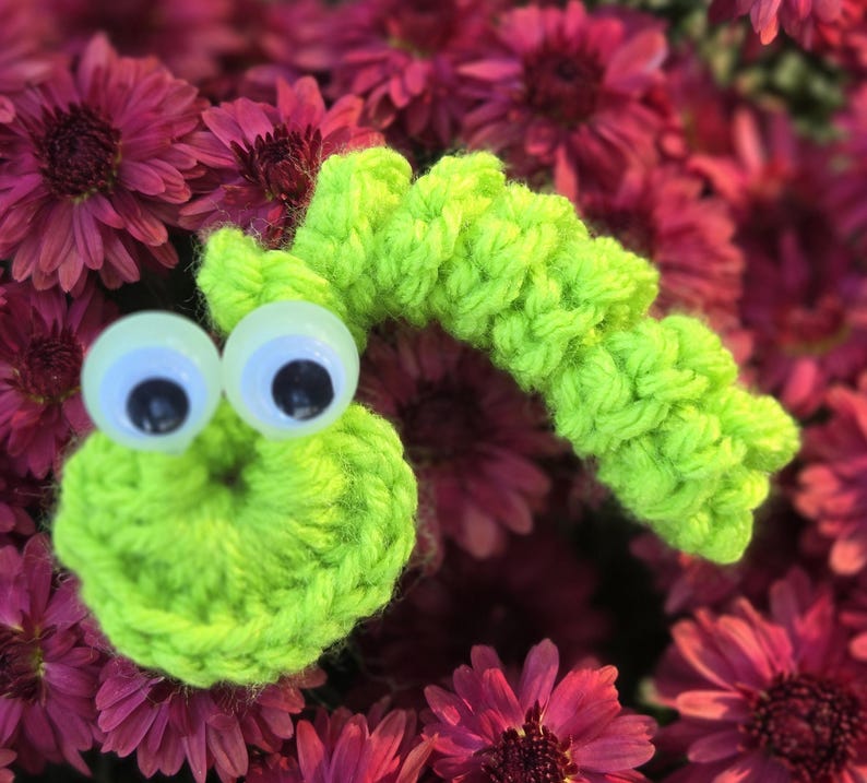 Googly Eye Crochet Worry Worm Pattern: Beginner Friendly (PDF Download ...