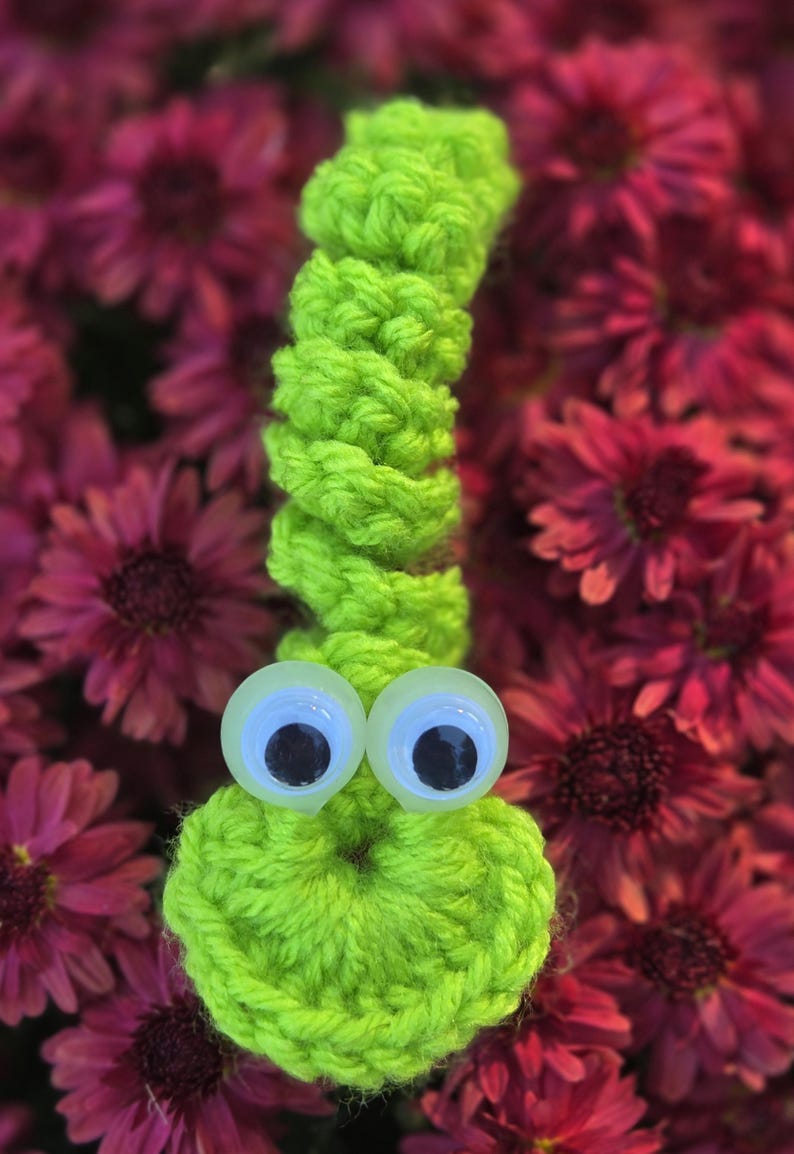 Googly Eye Crochet Worry Worm Pattern: Beginner Friendly (PDF Download ...