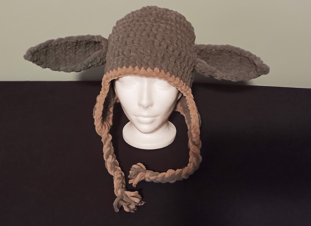 PDF Pattern Only, Womens Crochet Alien Ear Hat With Ear Flaps & Ties - Etsy