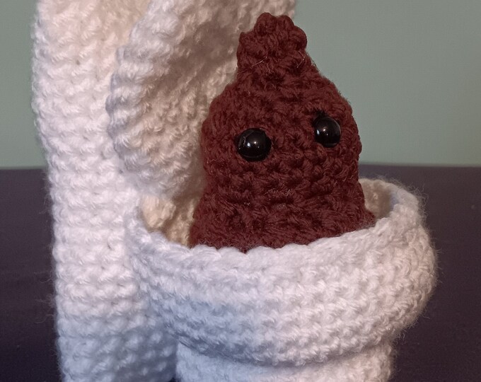 PDF Crochet Pattern Skibidi Inspired Creepy Toilet Head Creature, Printer Friendly, Full Color ...