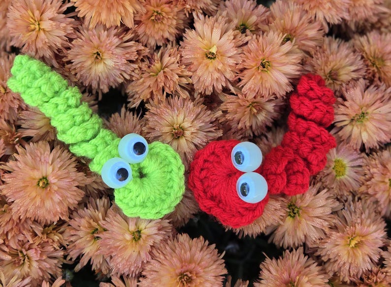 Googly Eye Crochet Worry Worm Pattern: Beginner Friendly (PDF Download ...
