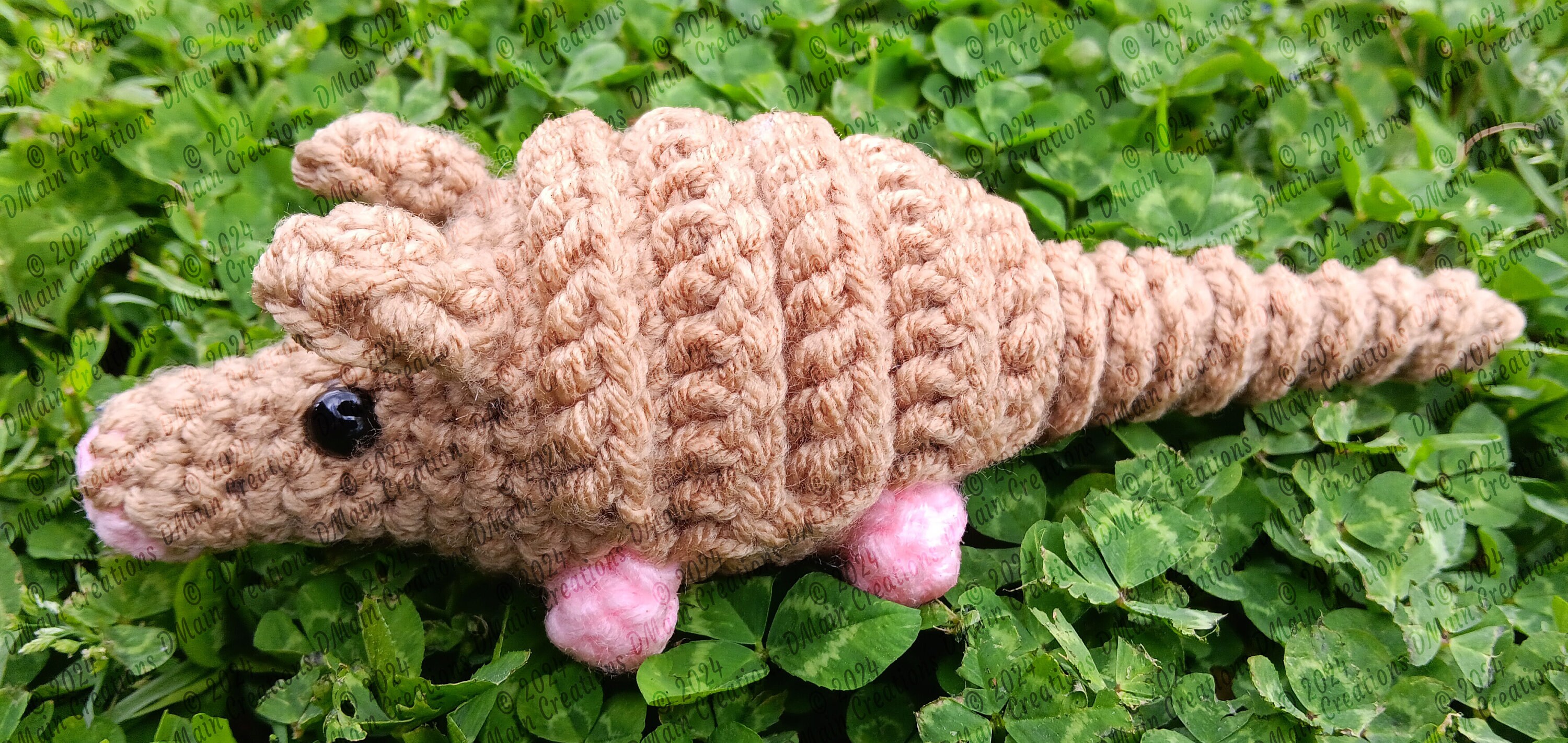 Annie the Armadillo No Sew Printer Friendly PDF Crochet Pattern, Quick, Easy With Worsted Weight ...