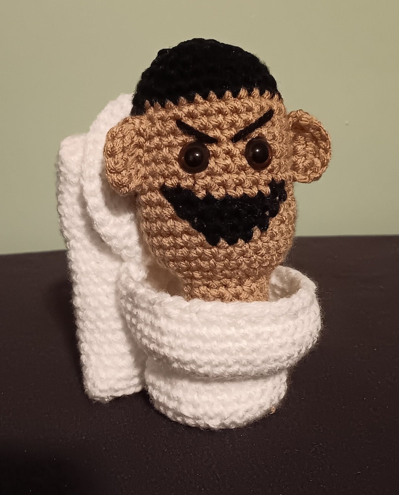 Skibidi Toilet Crochet Pattern: Creepy Amigurumi Toy (PDF Download ...