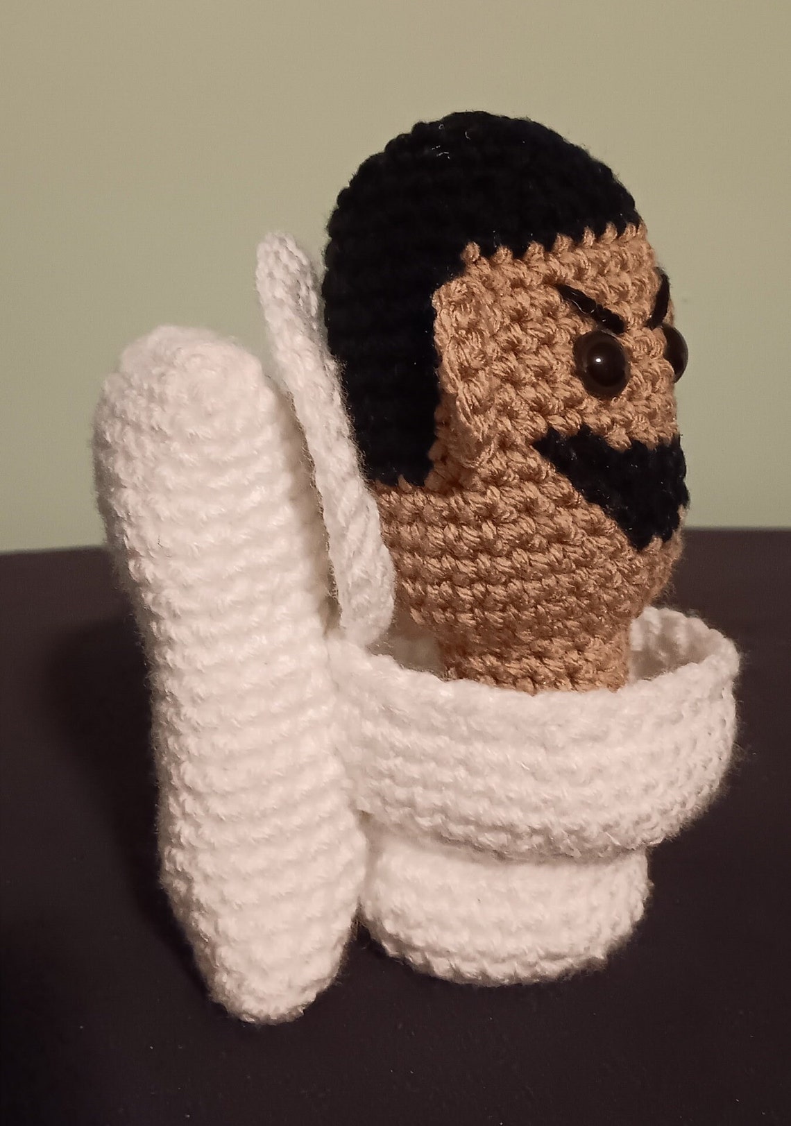 PDF Crochet Pattern Skibidi Inspired Creepy Toilet Head Creature ...