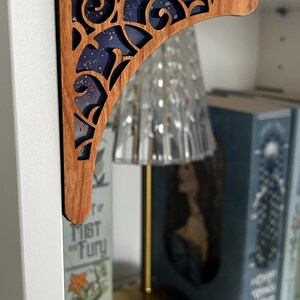 Corner Bookshelf Fantasy Night Sky Corbel X2 Hangers | Bookshelf Charm ...