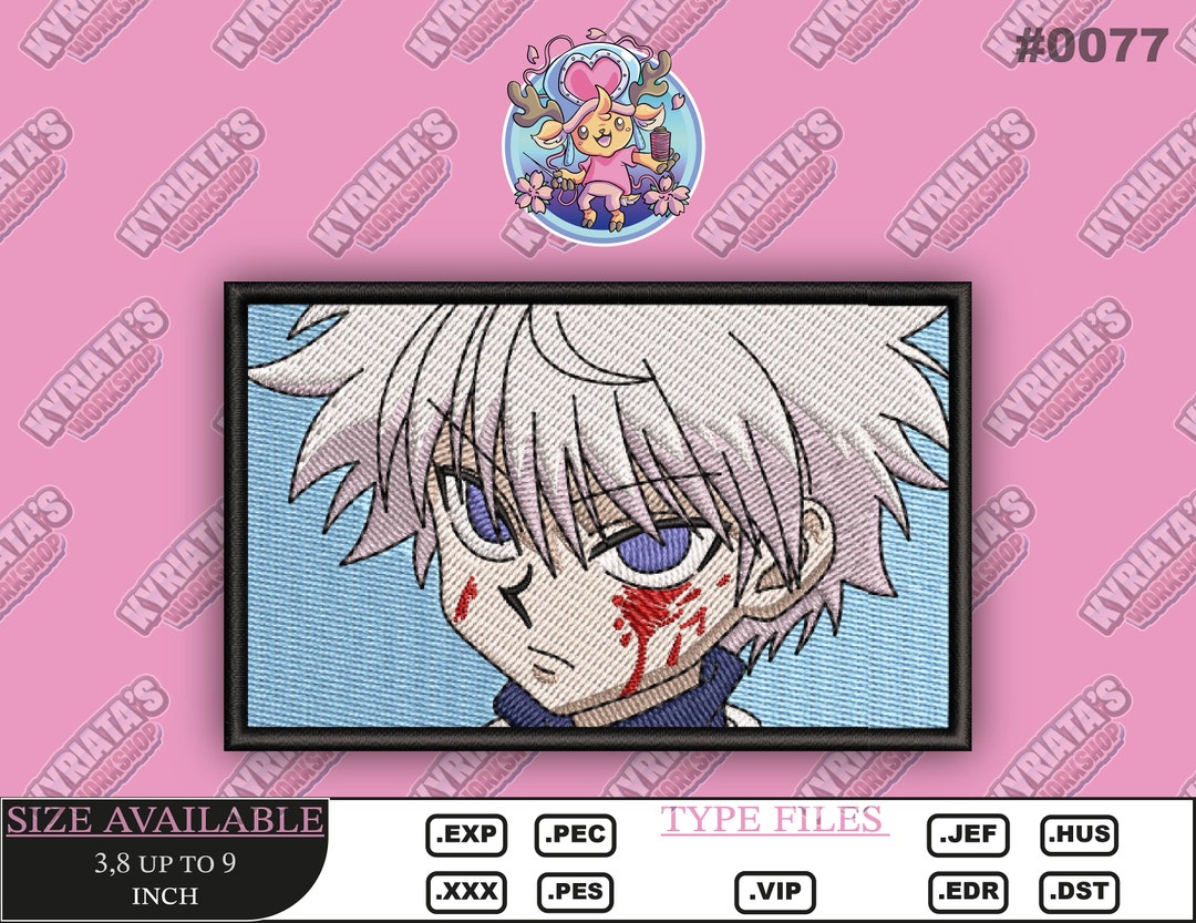 Killua Inspired Embroidery Design, Killua Sewing Pattern, Hxh Design ...